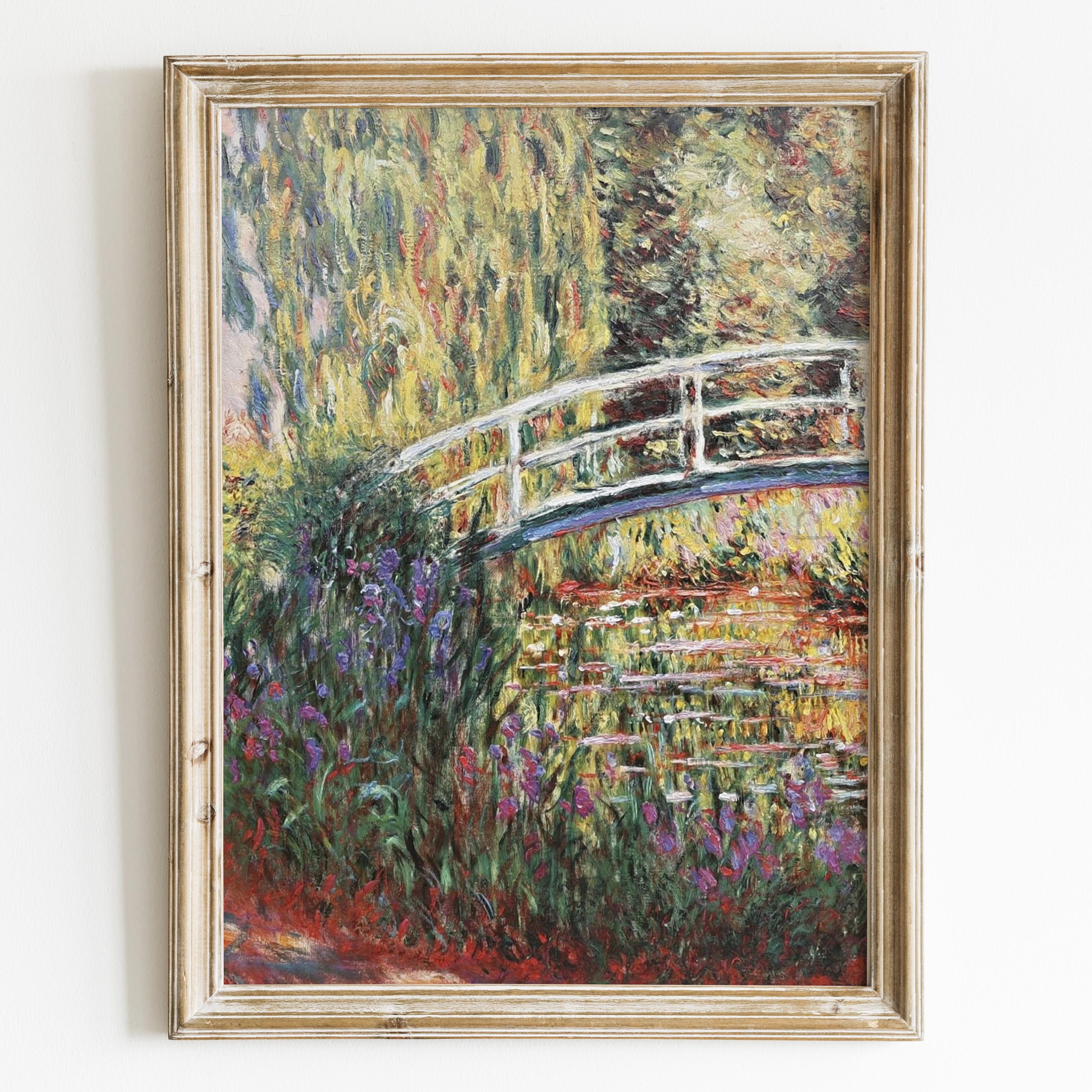 Japanese Bridge, Water Lilies by Claude Monet Wall Art Poster Prints ...