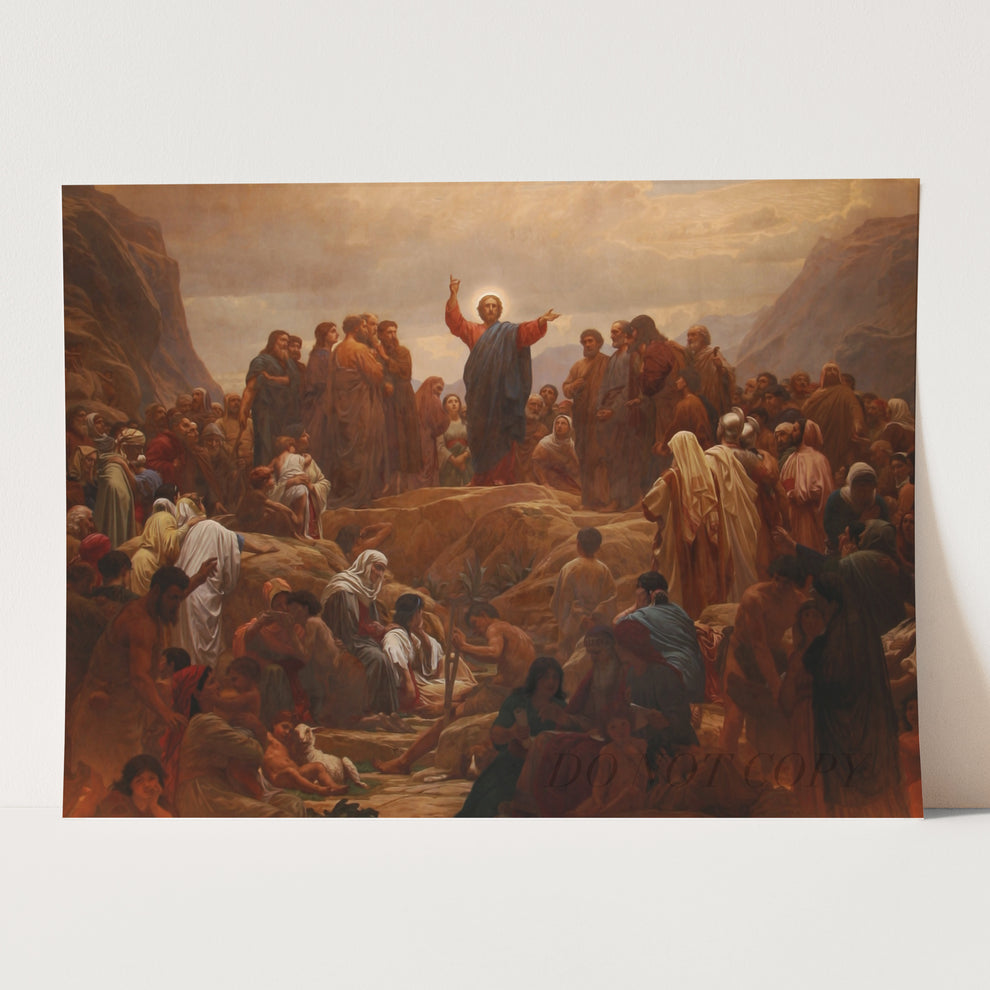 Jesus Christ Sermon On The Mount Wall Art Poster Prints – Prints Limited