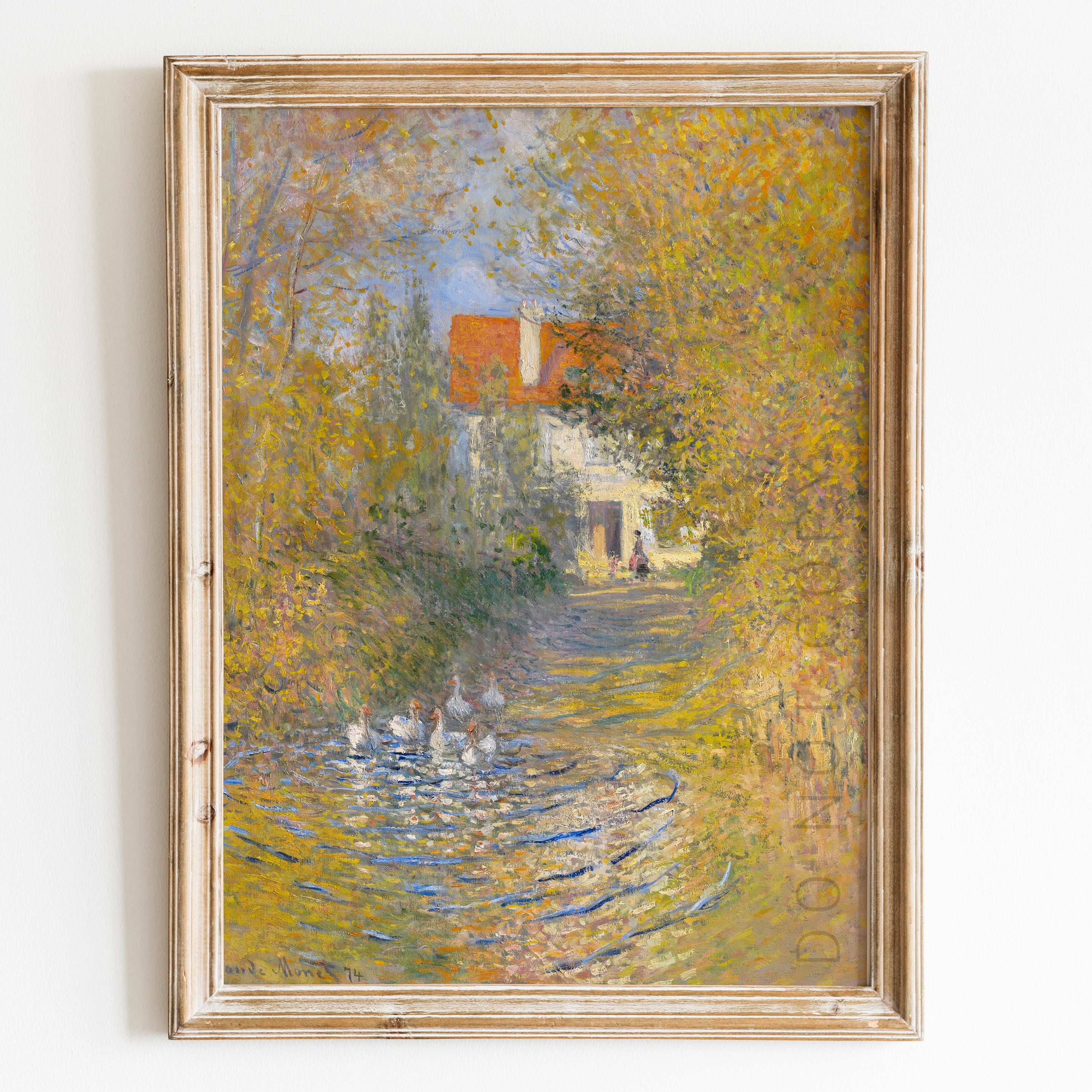 The Geese (1874) by Claude Monet Wall Art Poster Prints – Prints Limited