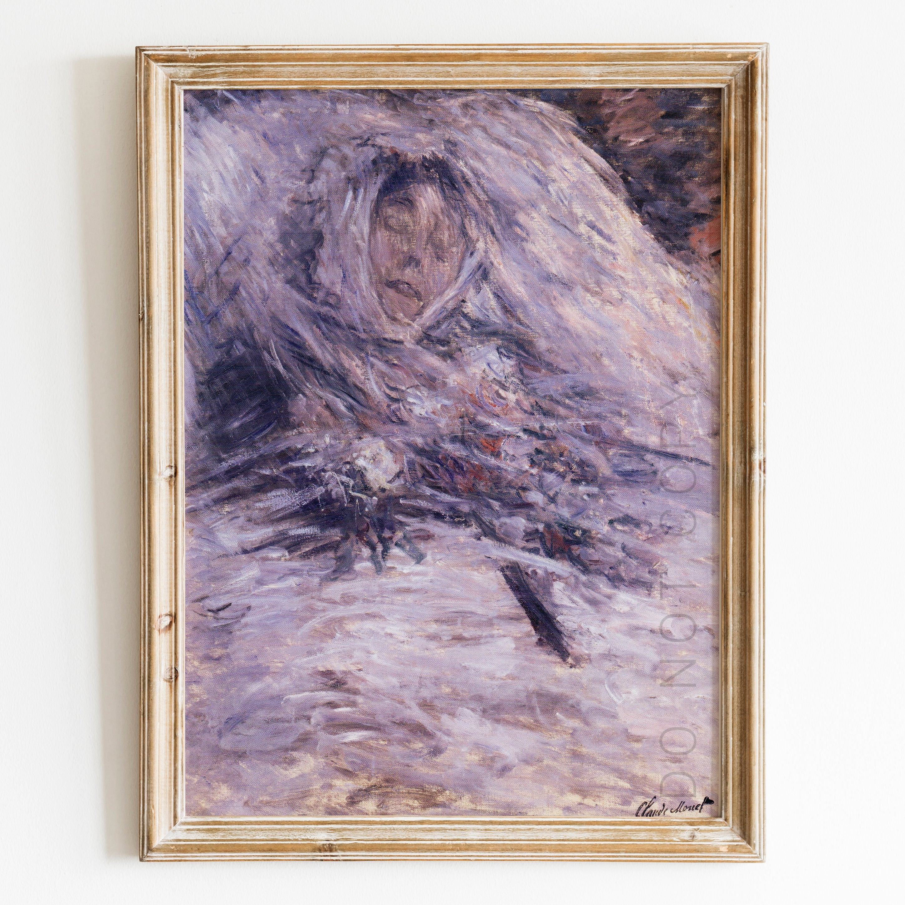 Camille Monet on Her Deathbed by Claude Monet Wall Art Poster Prints ...