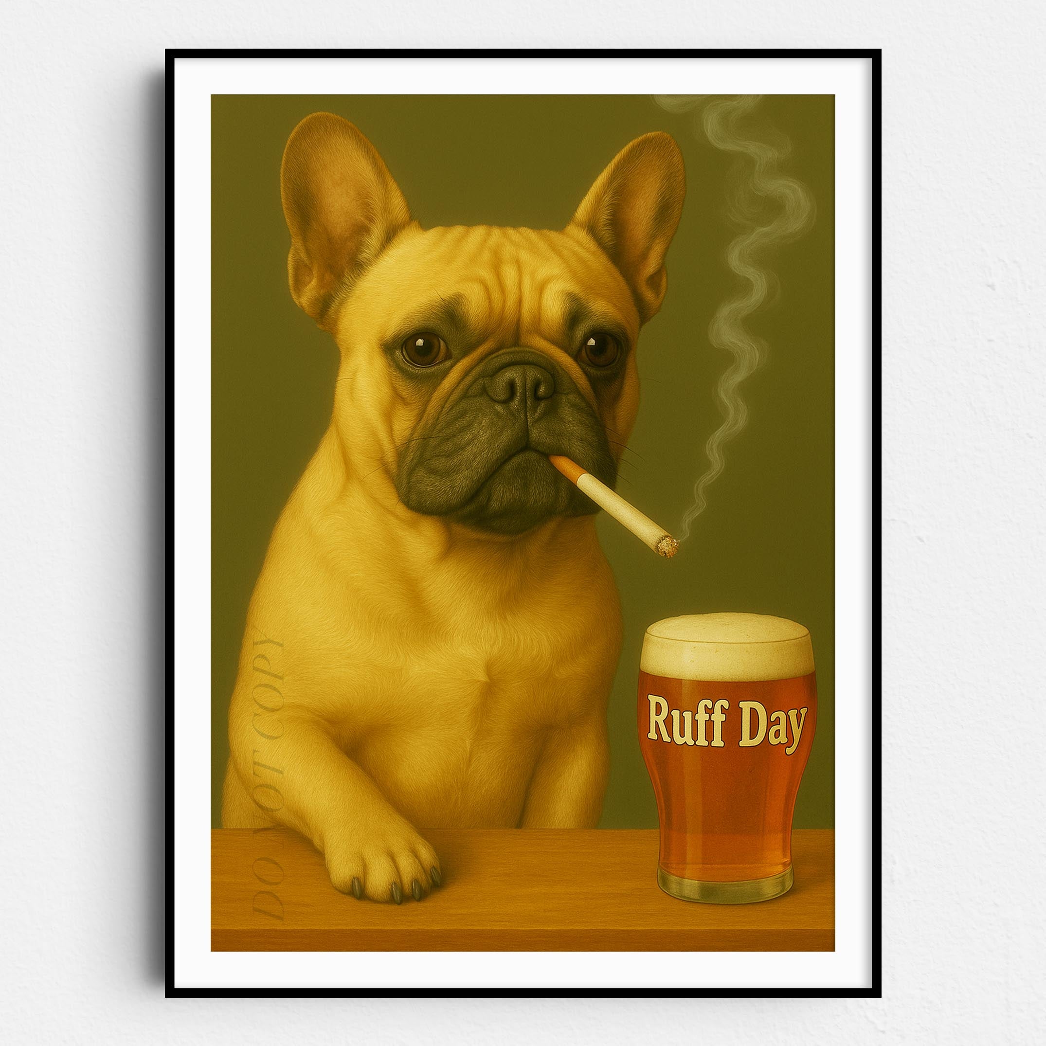 French Bulldog - Ruff Day Wall Art Poster Prints – Prints Limited