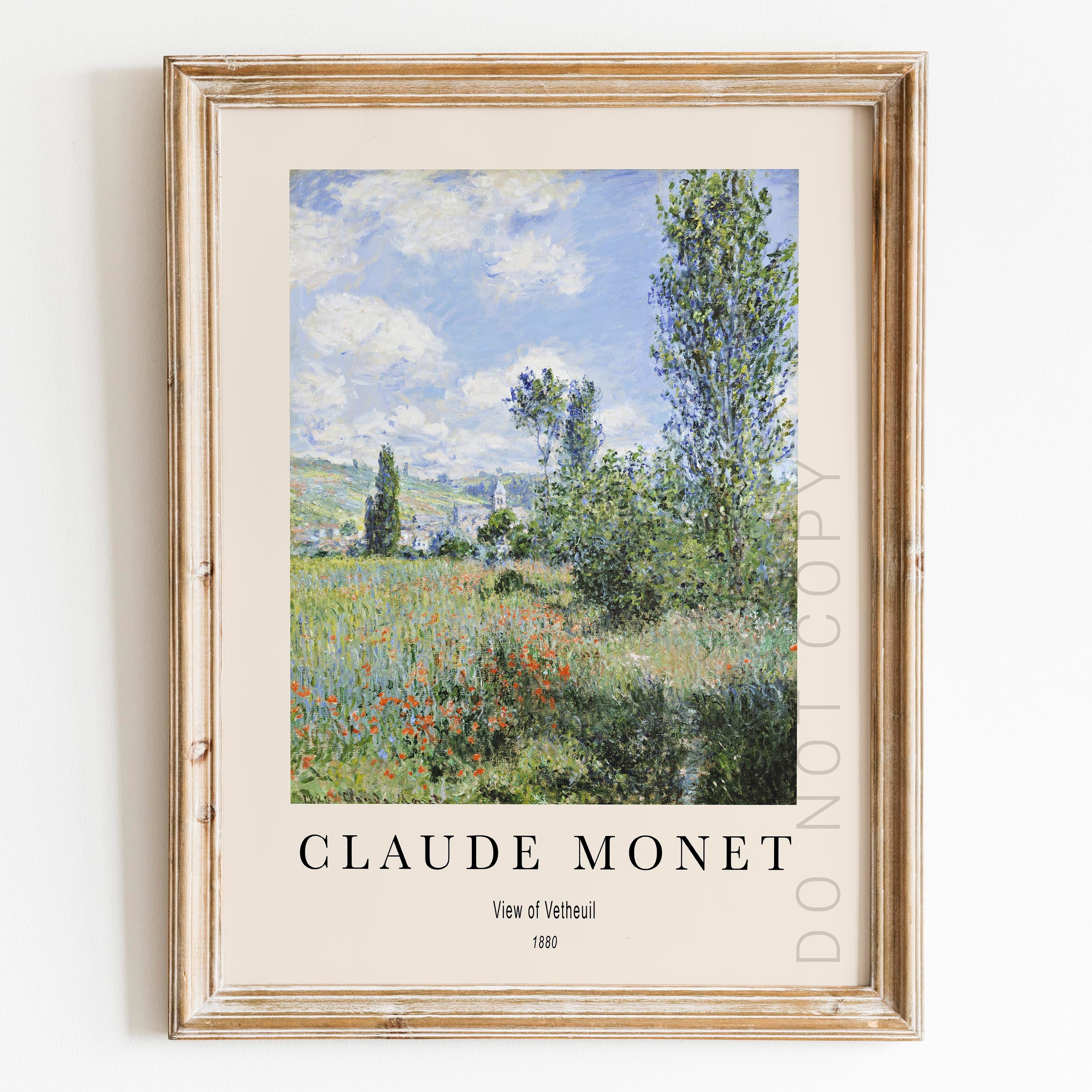 Claude Monet - View of Vetheuil 1880 Wall Art Poster Prints – Prints ...
